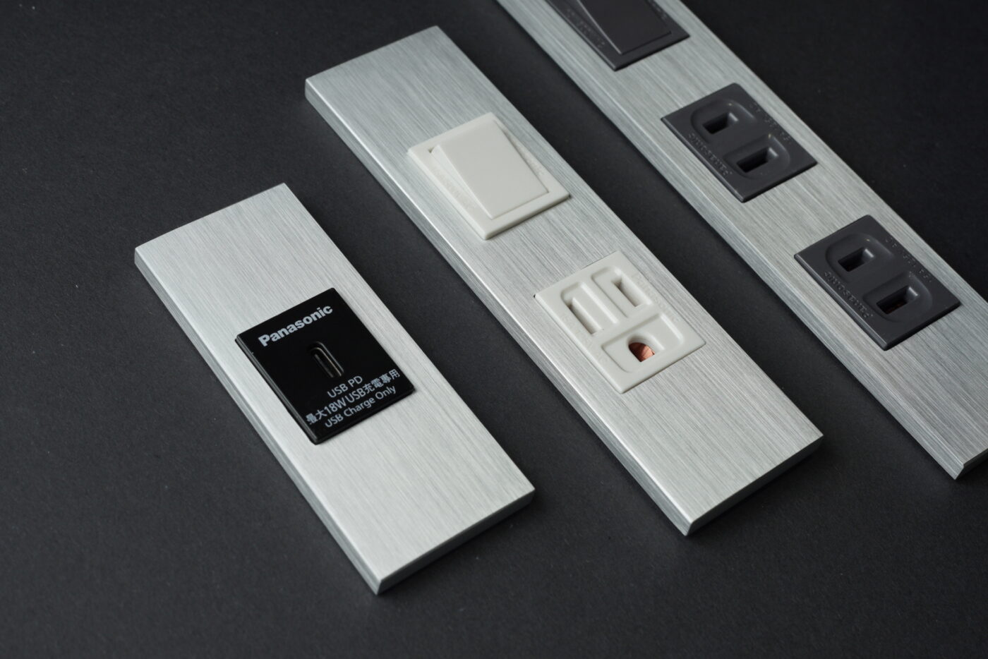 switchpapa鋁合金陽極銀省空間系列（客製品） | 開關拔拔