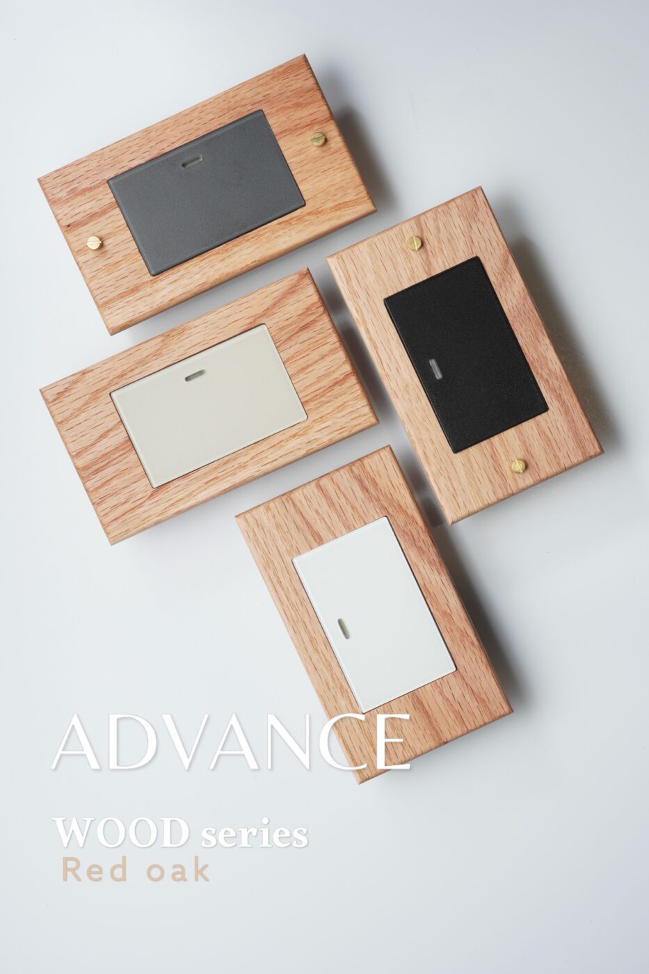 switchpapa紅橡木ADVANCE大按鍵系列實木框 | 開關拔拔